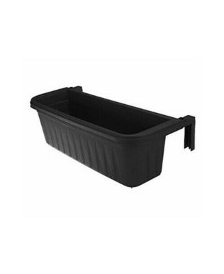 Apollo Exports International 24 Adjustable Railing Planter Black - Macy's