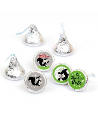 Little Stinker - Woodland Skunk Round Candy Sticker Favors (1 sheet of ...