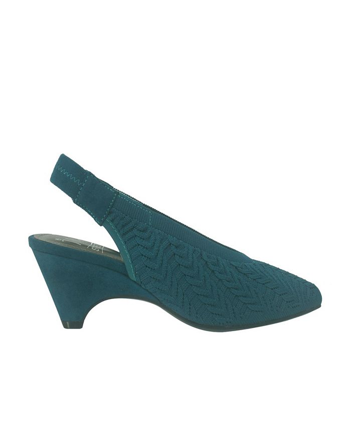 Impo Women's Elaira Memory Foam Stretch Knit Slingback Pumps - Macy's