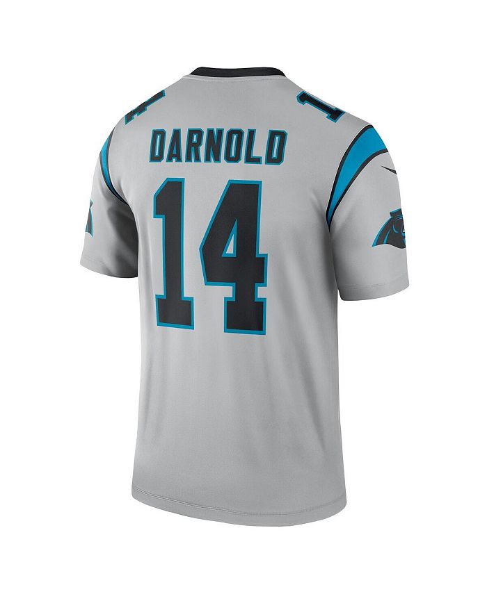 Nike Men's Sam Darnold Silver Carolina Panthers Inverted Legend Jersey ...