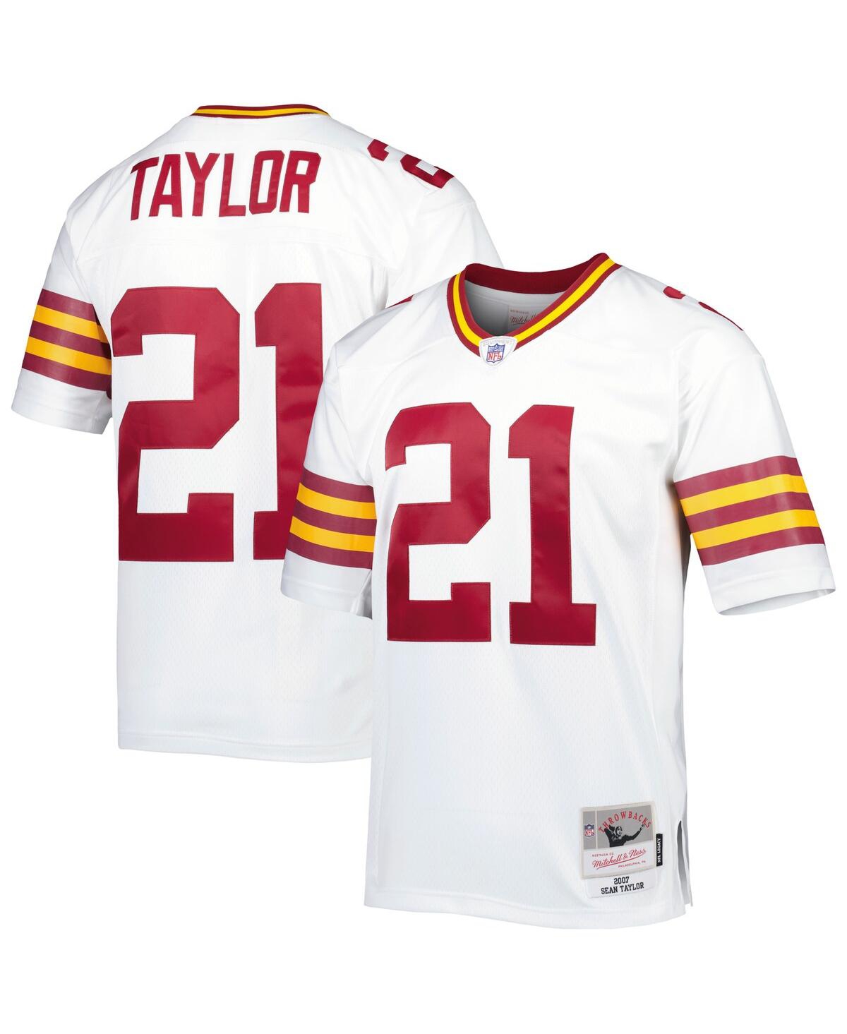 Click here for Mens Mitchell & Ness Sean Taylor White Washington... prices
