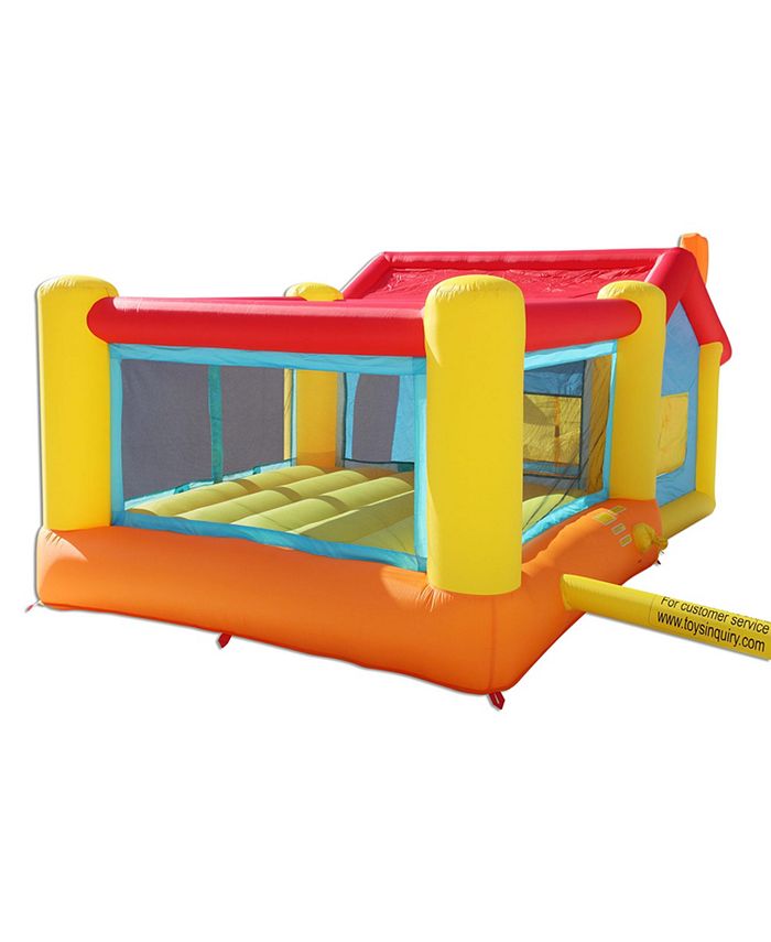 Banzai Giant Inflatable 2 in 1 Bouncy House, Motor Included - Macy's
