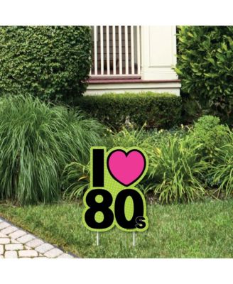 Big Dot of Happiness 80's Retro - Outdoor Lawn Sign - Totally 1980s ...