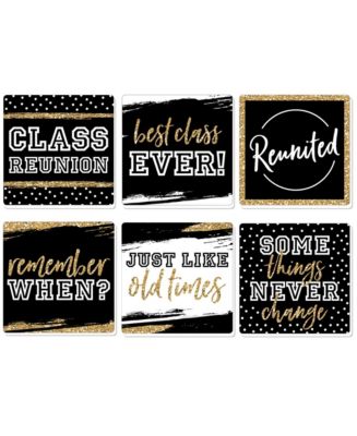Reunited - School Class Reunion Party Decorations - Drink Coasters ...