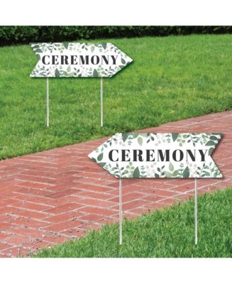 Big Dot of Happiness Boho Botanical Wedding Ceremony Signs Greenery ...