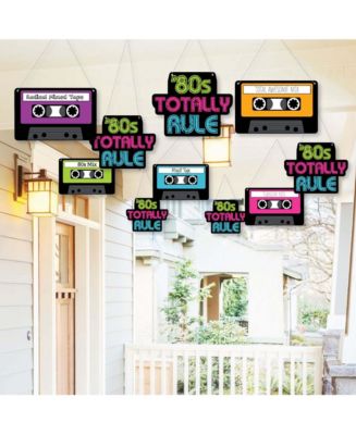 Big Dot of Happiness Hanging 80's Retro - Outdoor Totally 1980s Party ...