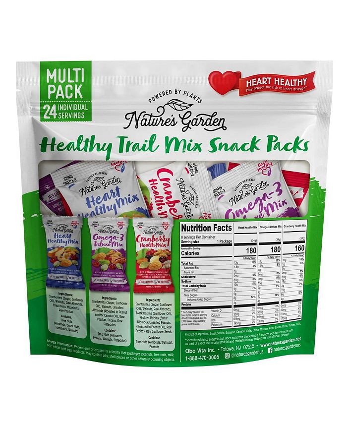 Nature's Garden Healthy Trail Mix Snack Packs - Pack of 3 - Macy's