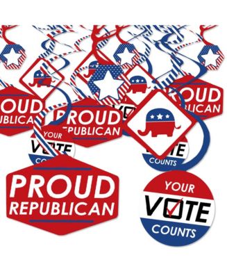 Big Dot of Happiness Republican Election Political Party Hanging Decor ...