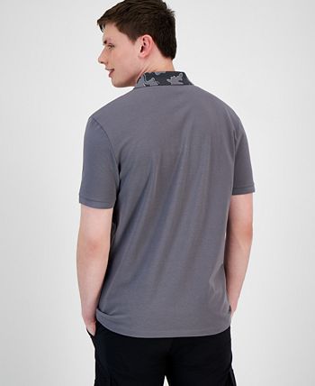 HUGO Men's Decho Camo-Collar Polo Shirt, Created for Macy's - Macy's