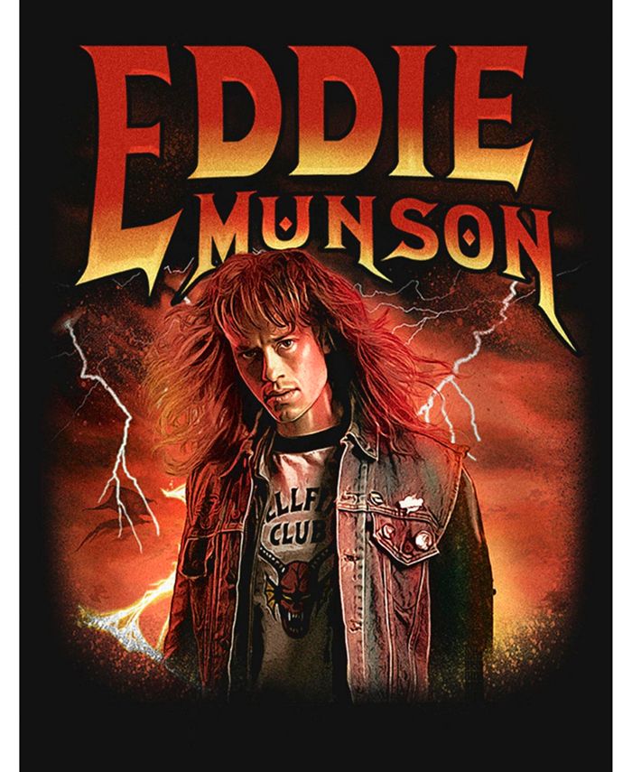 Netflix Girl's Stranger Things Eddie Munson Metalhead Child T-Shirt ...