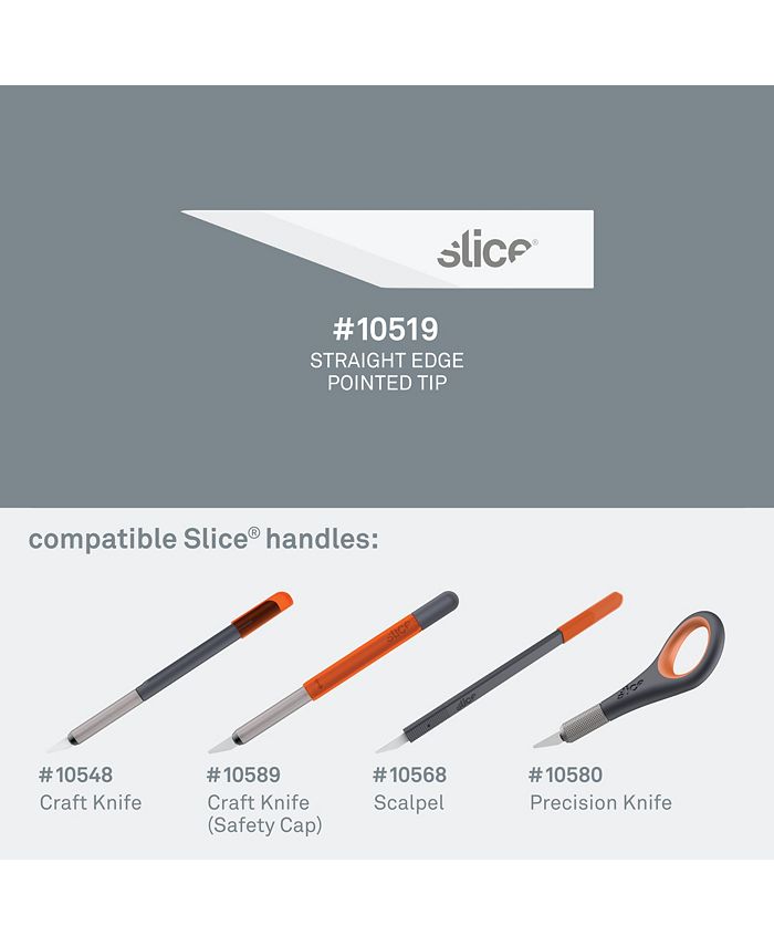 Slice 10519 Replacement Craft Knife Scalpel Blades - Straight Edge ...