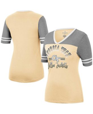 Women's Colosseum Gold, Heathered Gray Georgia Tech Yellow Jackets ...