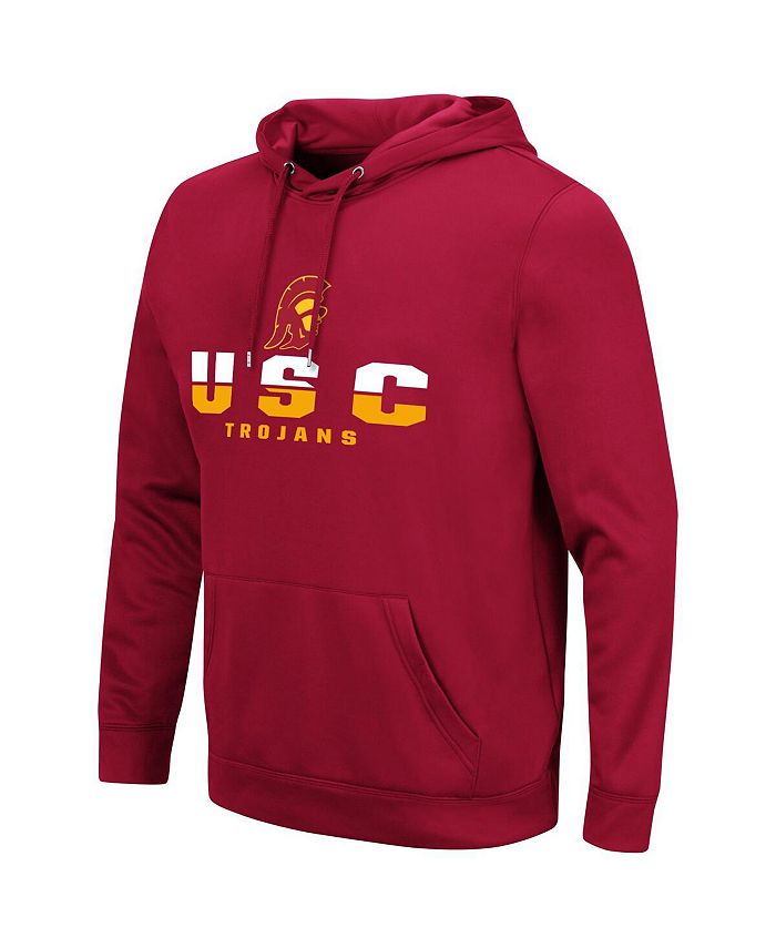Colosseum Men's Crimson USC Trojans Lantern Pullover Hoodie - Macy's
