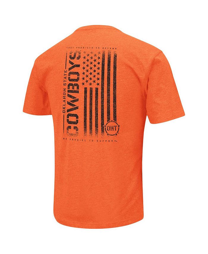 Colosseum Men's Orange Oklahoma State Cowboys OHT Military-Inspired Appreciation Flag 2.0 T ...