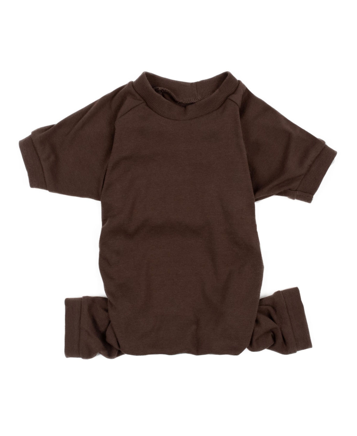 Click here for Leveret Dog Cotton Pajama Solid Navy - Brown prices