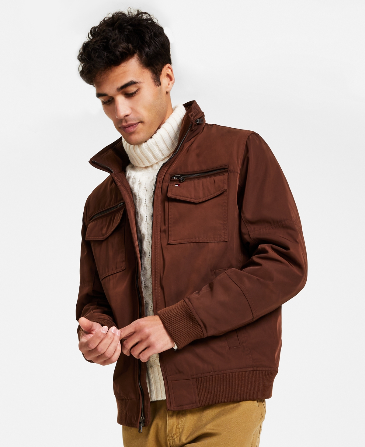 Click here for Tommy Hilfiger Mens Four-Pocket Filled Performance... prices