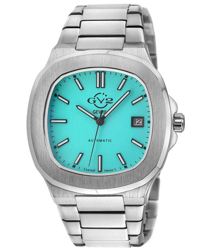 GV2 by Gevril Men's Potente Automatic Silver-Tone Stainless Steel ...