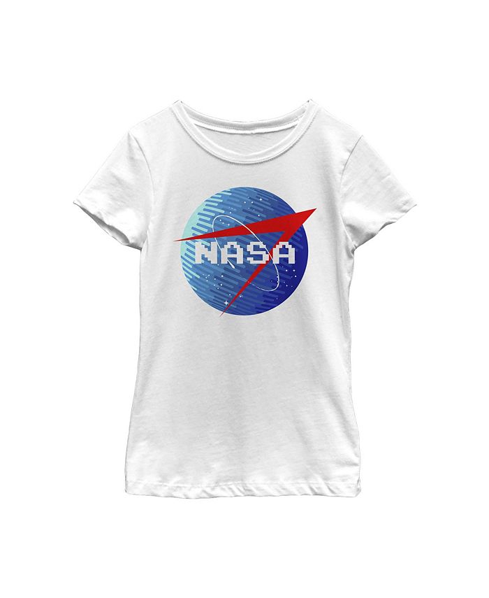 NASA Girl's Retro Pixel Logo Child T-Shirt - Macy's