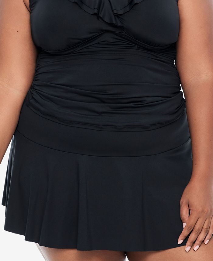 Lauren Ralph Lauren Plus Size Ruffled Swim Skirt - Macy's