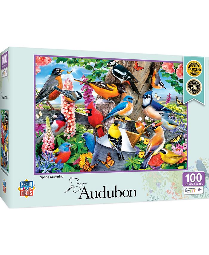 MasterPieces Puzzles Audubon - Spring Gathering 100 Piece Kids Jigsaw ...