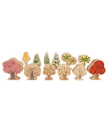 Kaplan Early Learning Four Seasons Wood Trees - Double-Sided - Macy's