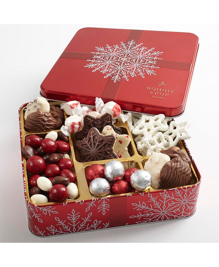 Bonnie & Pop Christmas Gift Basket- Holiday Chocolate Gift Basket ...