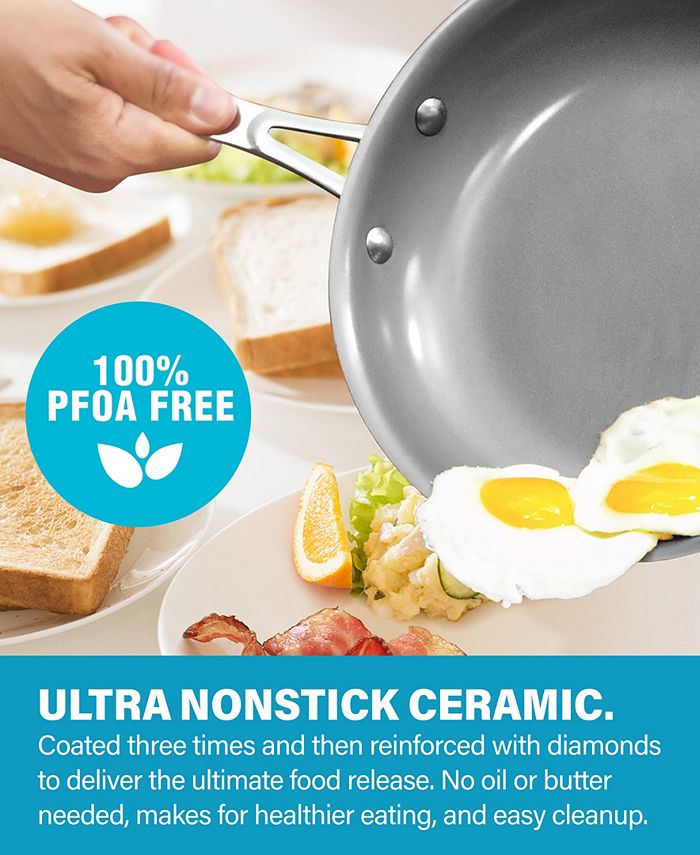 Gotham Steel Ocean Blue Series Ti-Ceramic Nonstick 10" Frypan & Reviews ...