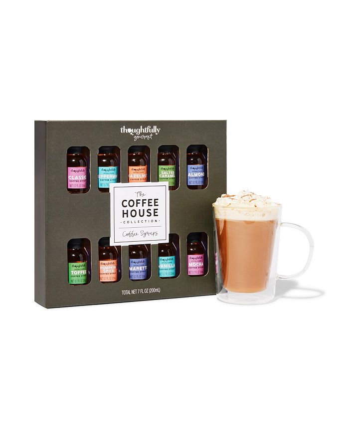 Thoughtfully Gourmet, Coffee Syrup Sampler Gift Set, Set of 10 - Macy's