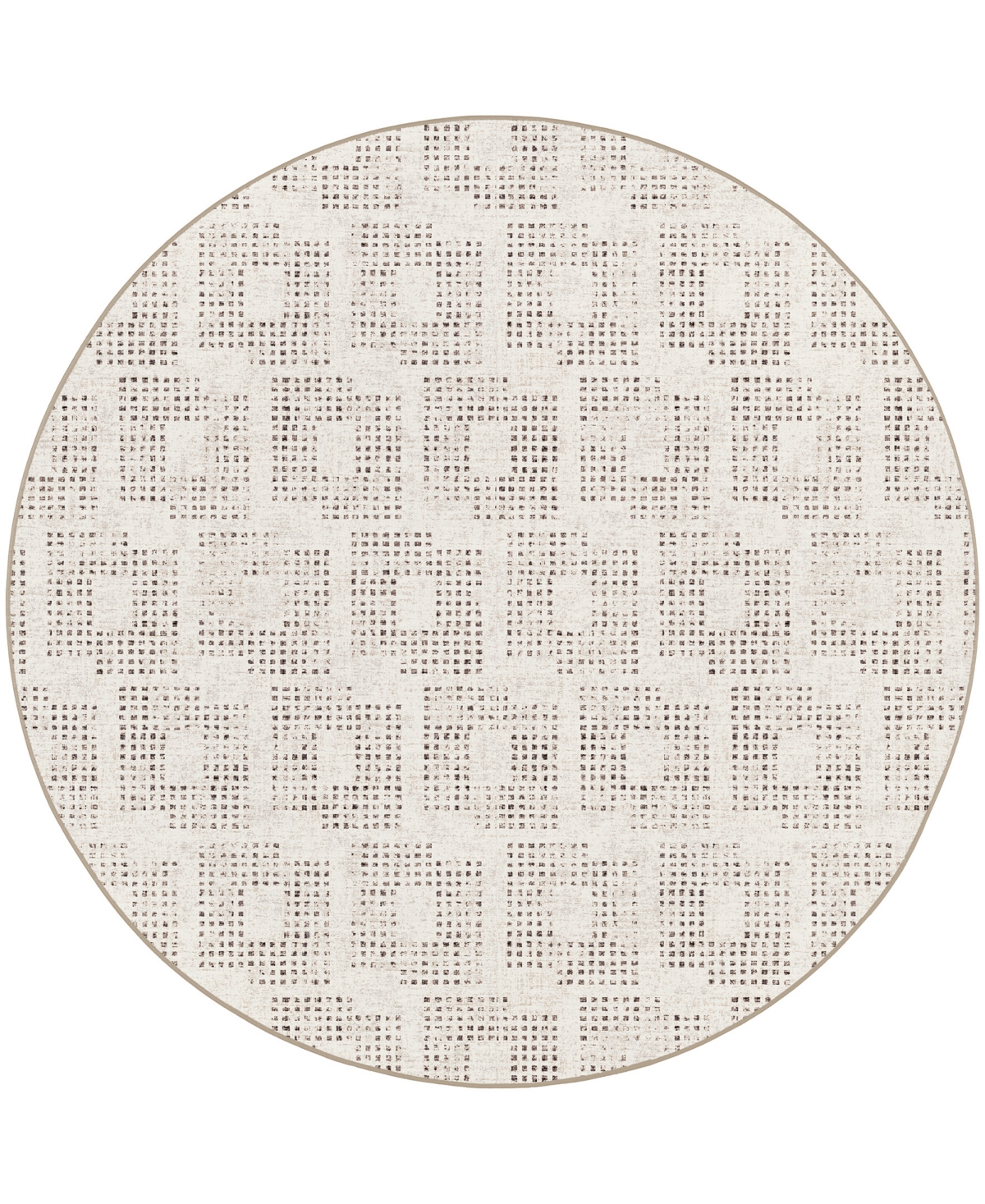 Click here for Dalyn Delano DA1 10 x 10 Round Area Rug - Ivory  G... prices