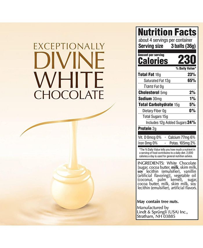 Lindt - Chocolate Truffle White - Case of 60 - CT - Macy's
