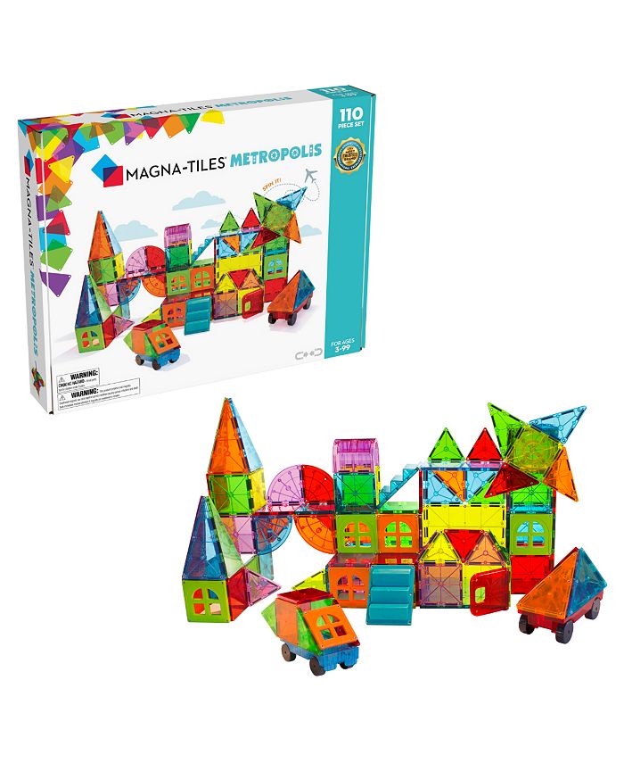 Magna-Tiles® MAGNA-TILESA MAGNA-TILES Metropolis 110-Piece Magnetic ...