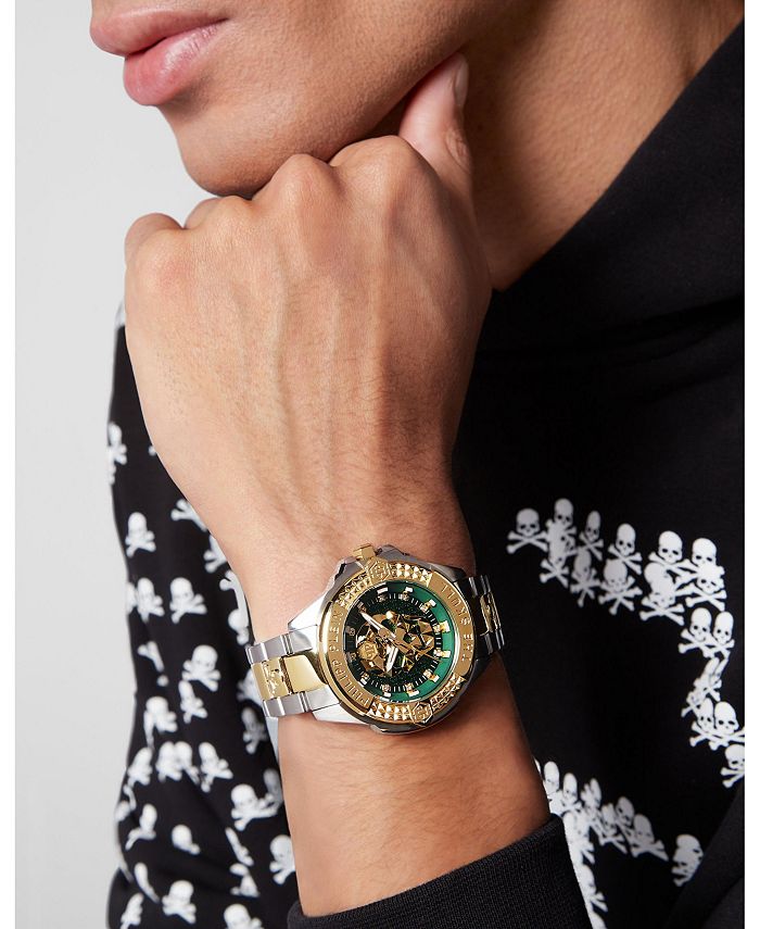 Philipp Plein Men's The $kull Two Tone Stainless Steel Bracelet Watch ...