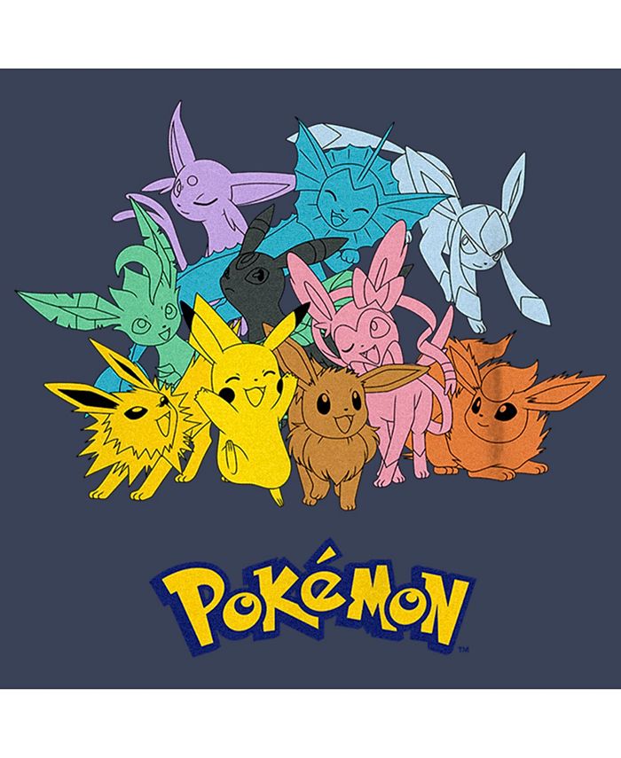 Nintendo Boy's Pokemon Pikachu and Eeveelutions Logo Child T-Shirt - Macy's