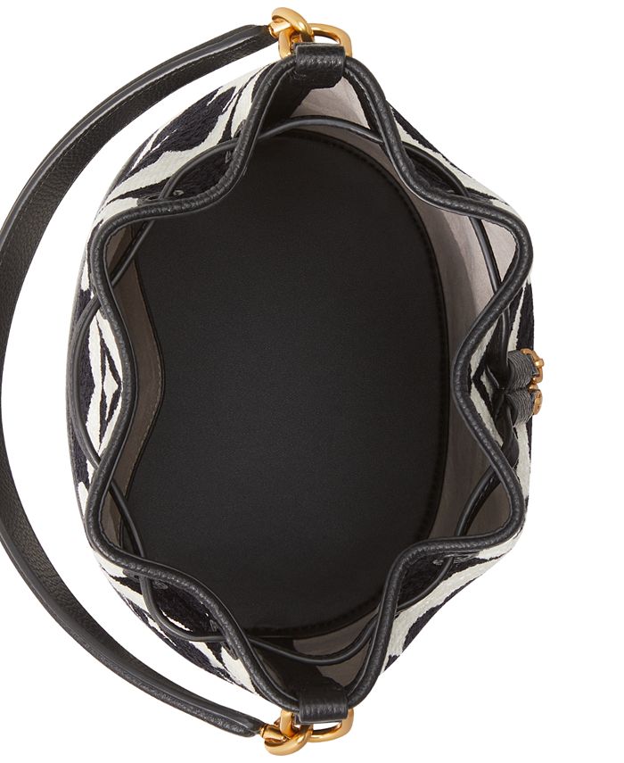 kate spade new york Gramercy Spade Flower Monogram Medium Bucket Bag ...