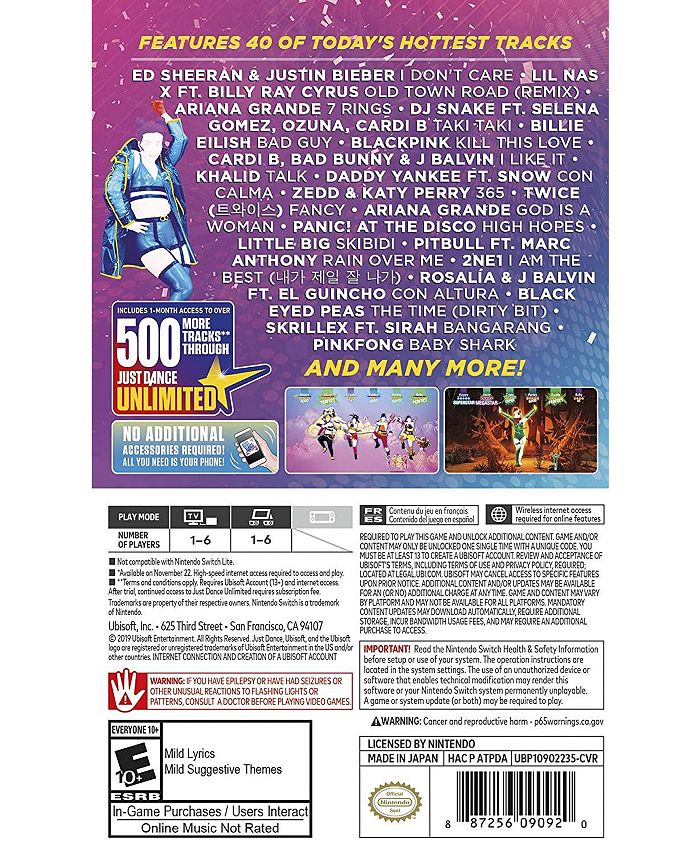 Ubisoft Just Dance 2020 - Nintendo Switch - Macy's