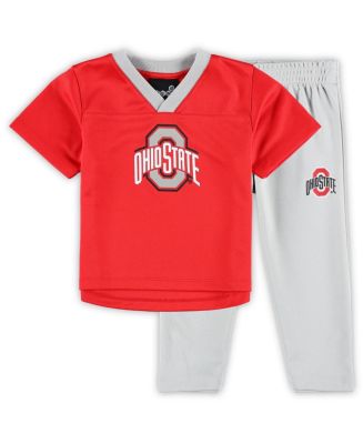 Infant Boys and Girls Scarlet, Gray Ohio State Buckeyes Red Zone Jersey ...