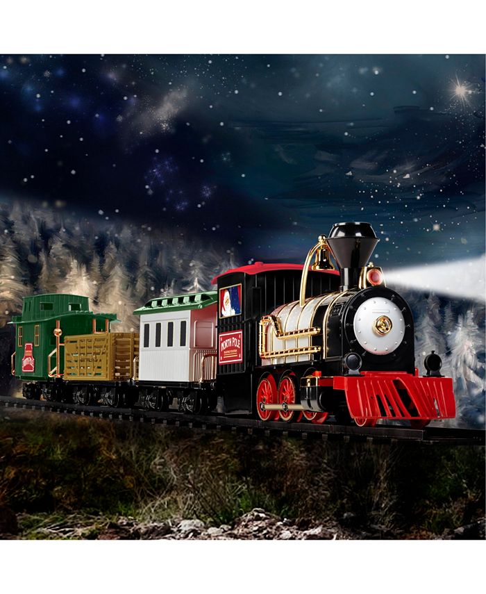 Blue Hat Toy Company CLOSEOUT! 30-Piece Classic Motorized Train Set ...