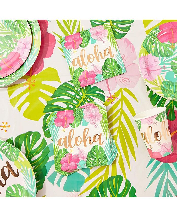 Sparkle and Bash Aloha Hawaiian Paper Napkins for Luau Birthday Party ...
