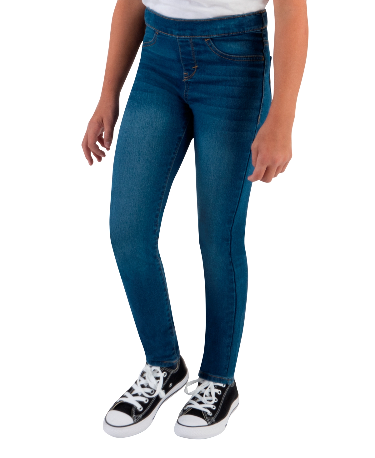 Click here for Levis Big Girls Pull On Jegging - Medium Blue prices