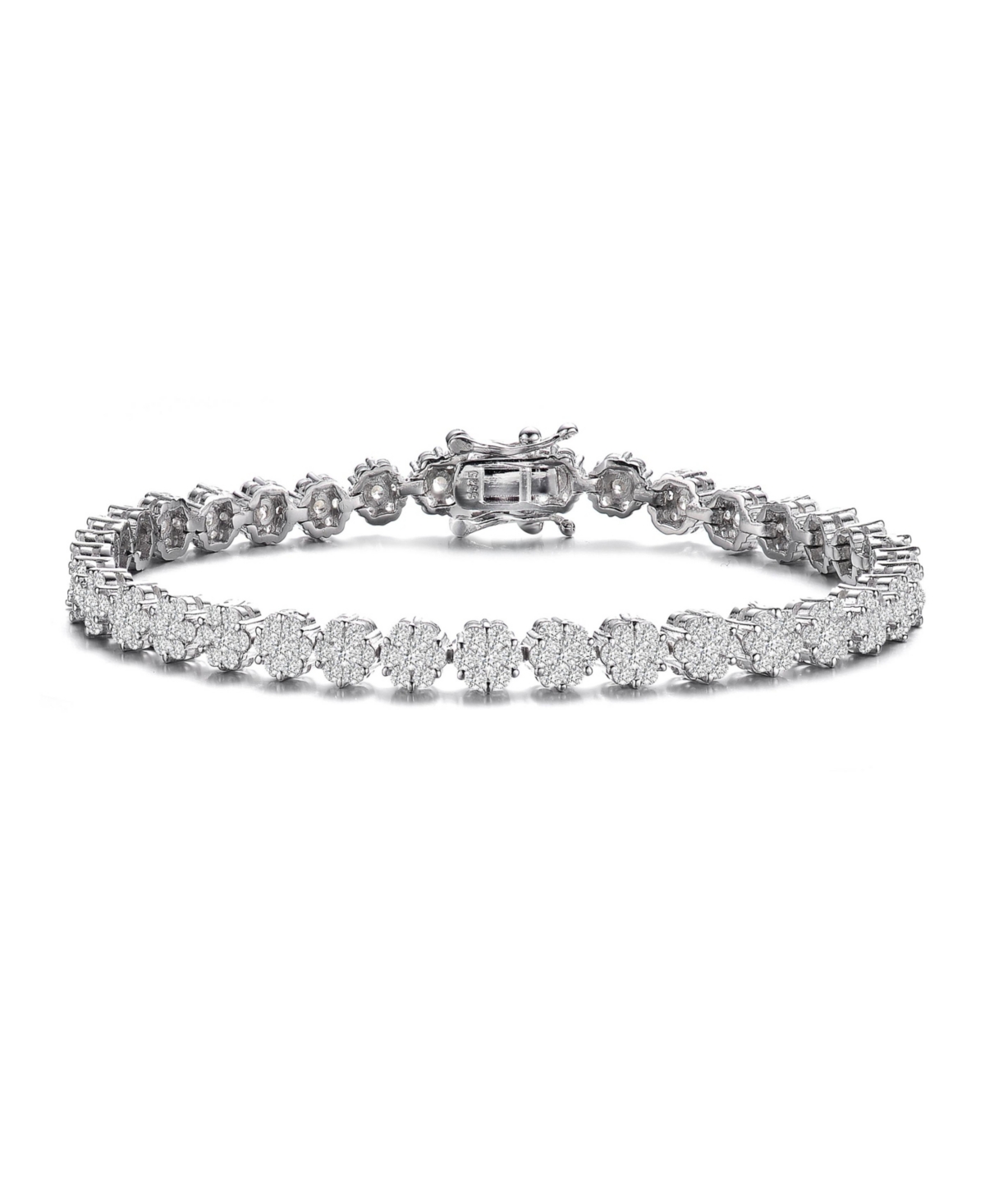 Click here for Sterling Silver with Rhodium Plated Clear Marquise... prices