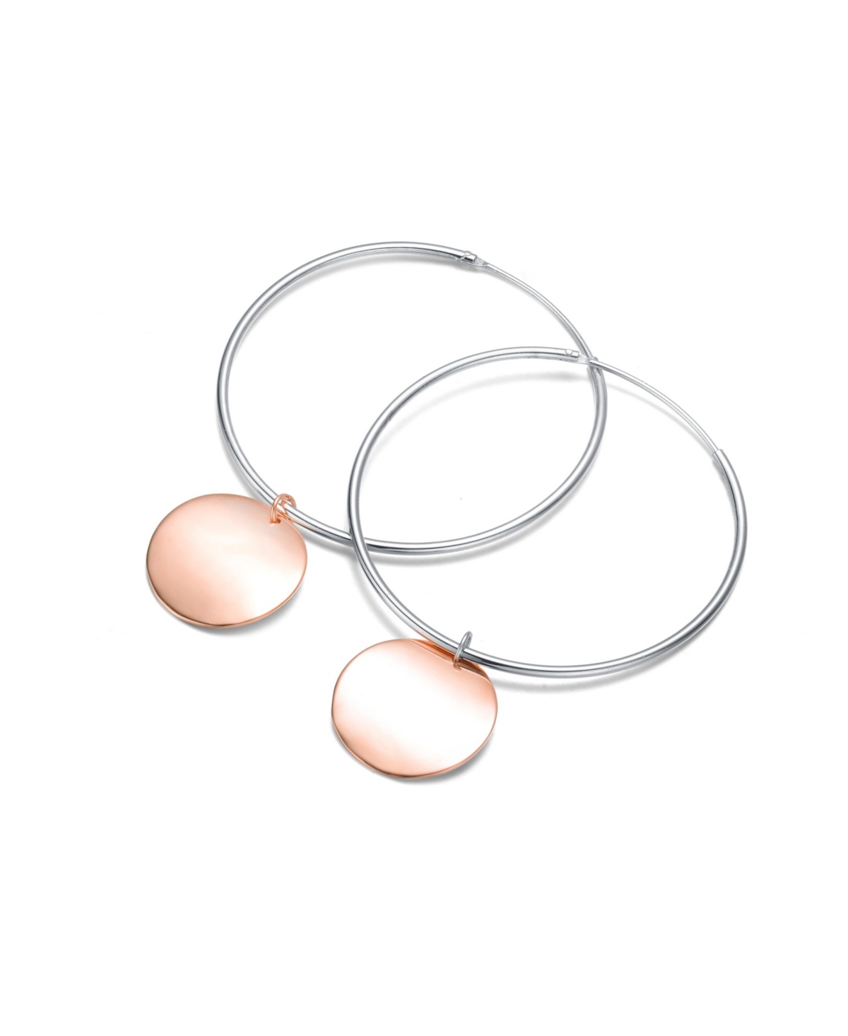 Click here for Stylish Sterling Silver with Round Rose Gold Plate... prices