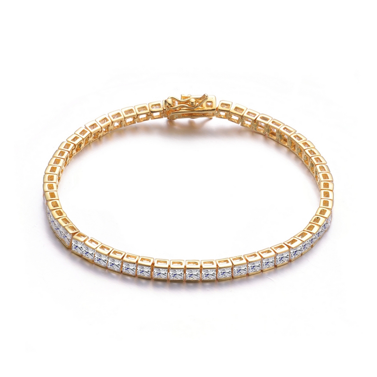 Click here for Sterling Silver with Square Colored Cubic Zirconia... prices