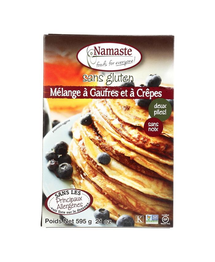 Namaste Foods Gluten Free Waffle and Pancake - Mix - Case of 6 - 21 oz ...