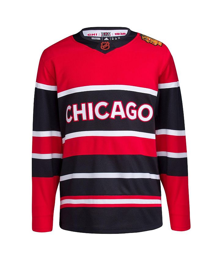 adidas Men's Red Chicago Blackhawks Reverse Retro 2.0 Authentic Blank ...