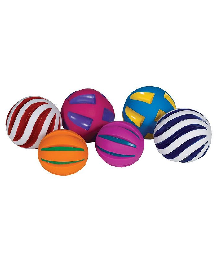 Kaplan Early Learning Tactile Squeaky Balls - Set of 6 - Macy's