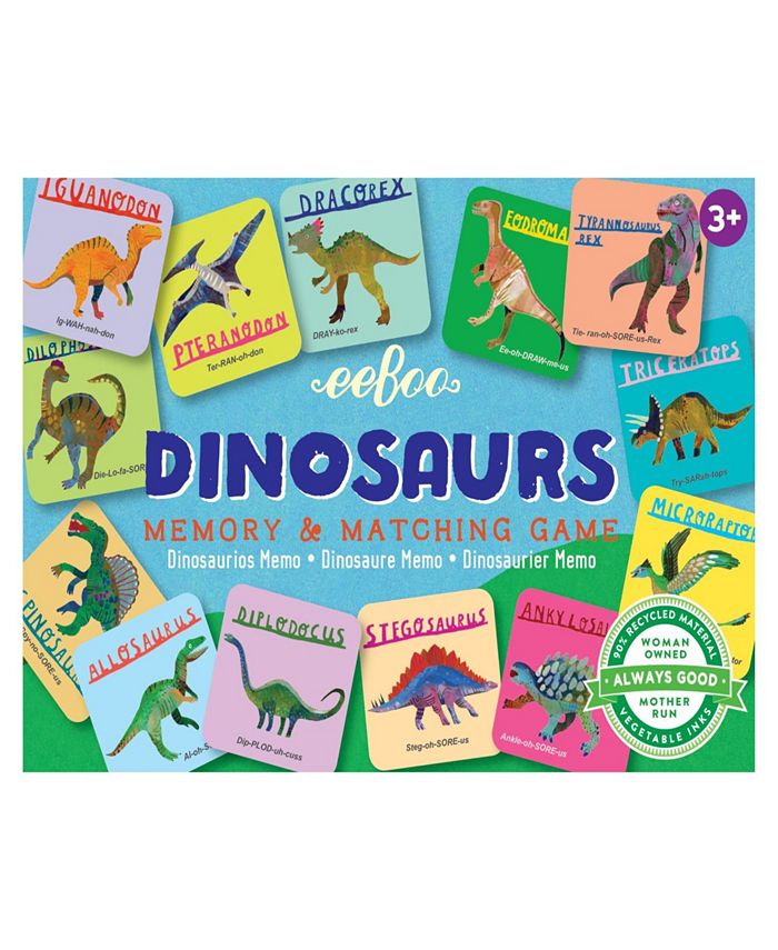 Eeboo Dinosaurs Little Memory and Matching Game - Macy's