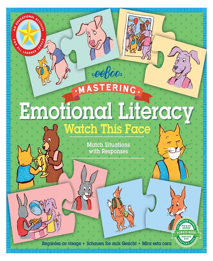 Eeboo Watch this Face All Learner Levels Puzzle 48 Piece Set - Macy's