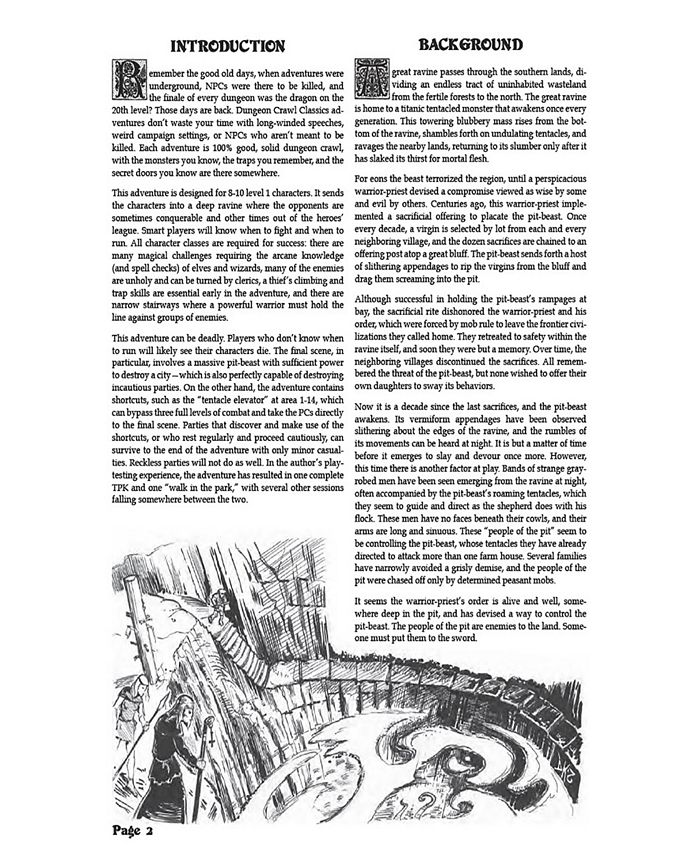 Goodman Games Dungeon Crawl Classics Level 1 Adventure 68 the People of ...