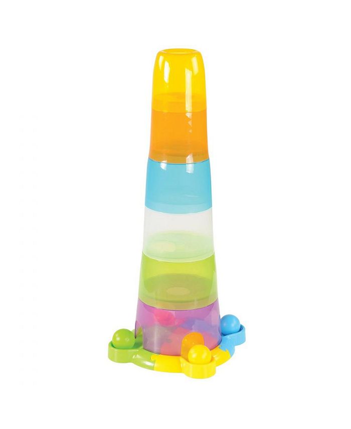 Edushape Toddler Stack and Ball Drop Transparent Ball Tower - Macy's
