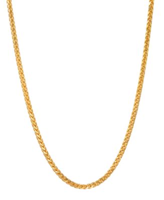 Square Wheat Link 20" Chain Necklace Collection in 14k Gold - Macy's